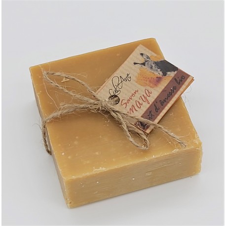 Savon au Miel, cire d'abeille et au lait d'ânesse bio. Savon Ultra doux